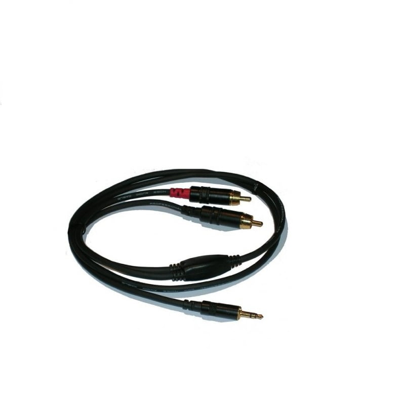 Cable mini TRS – 2 RCA Rean (1,5 mt) - Pro Audio Sistemas